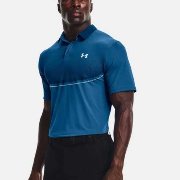 Under Armour | Shirts | New Under Armour Mens Ua Iso Chill Polo Blue ...